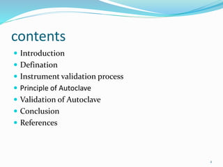 instrument validation | PPTX
