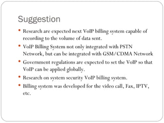 VoIP Billing System | PPT