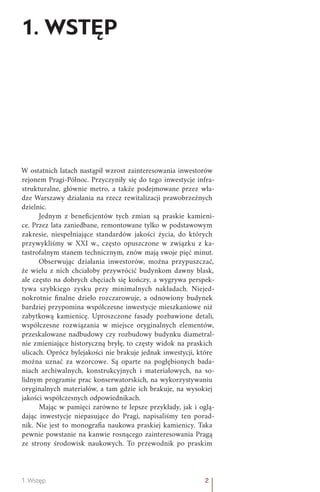 Poradnik dobrych praktyk architektonicznych. Praska kamienica | PDF