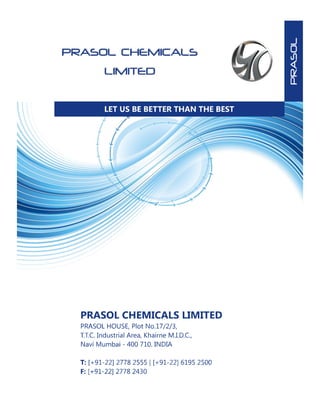 Prasol Chemicals Limited, Navi Mumbai, Fatty Acids | PDF
