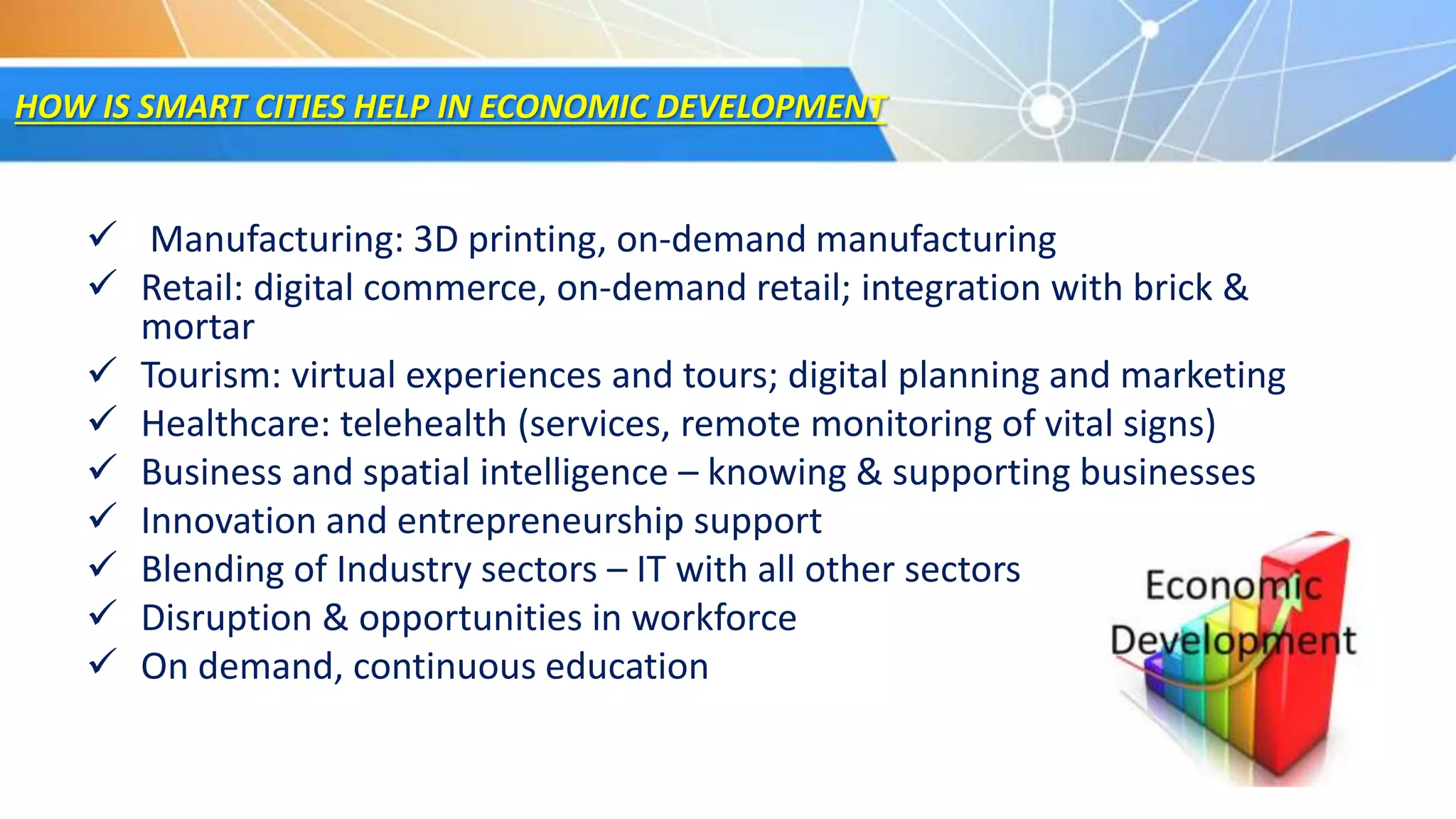 Smart Cities and economic development | PPTX