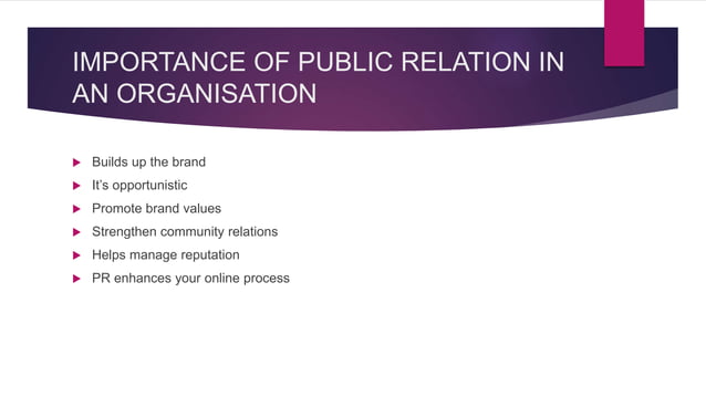 Public Relation Management and its impotance | PPT
