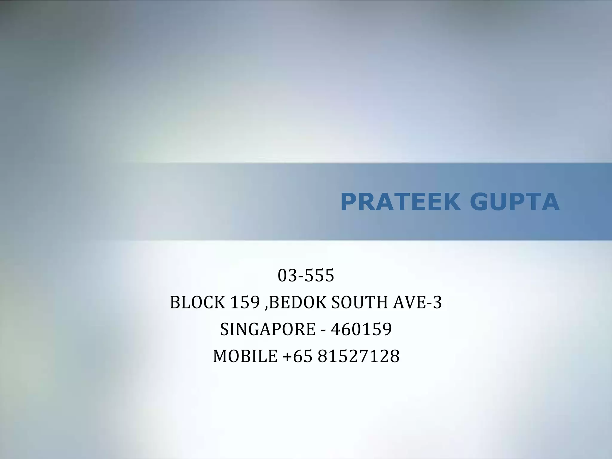 Prateek Gupta | PPT