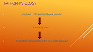 Gastroesophageal reflux disease (GERD) | PPTX