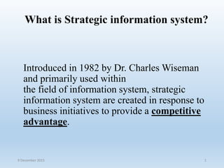 strategic information system | PPTX