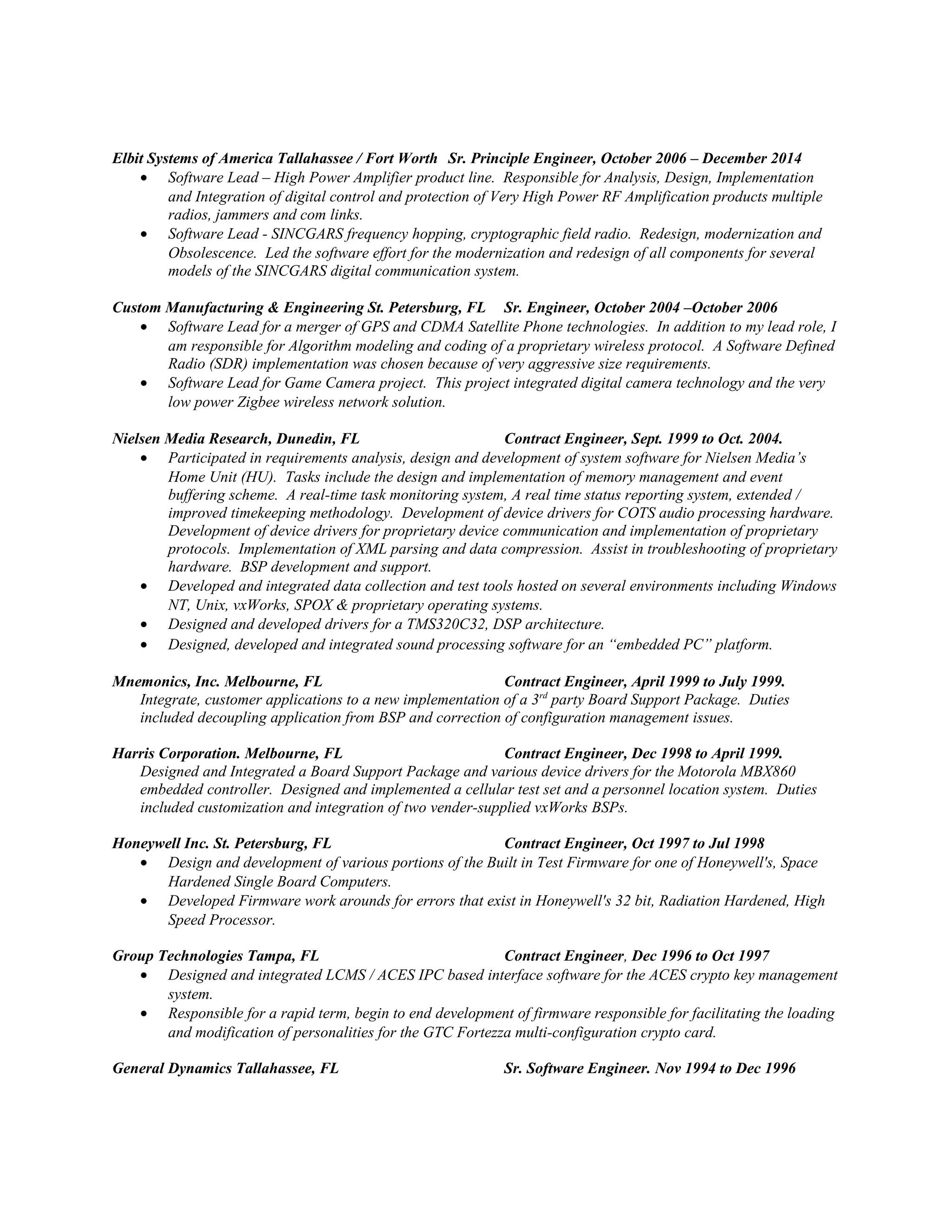 Current Resume' - Jim Prater | DOC