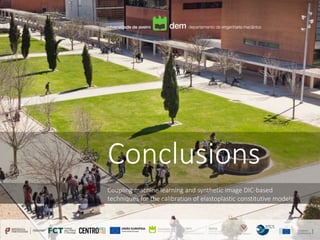 Coupling machine learning and synthetic image DIC-based techniques for the calibration of ...