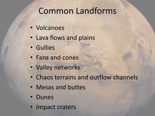 Geology of Mars Presentation | PPTX