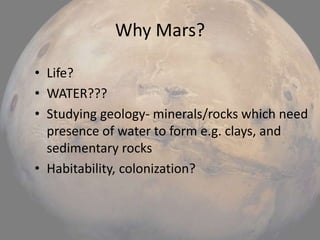 Geology of Mars Presentation | PPTX