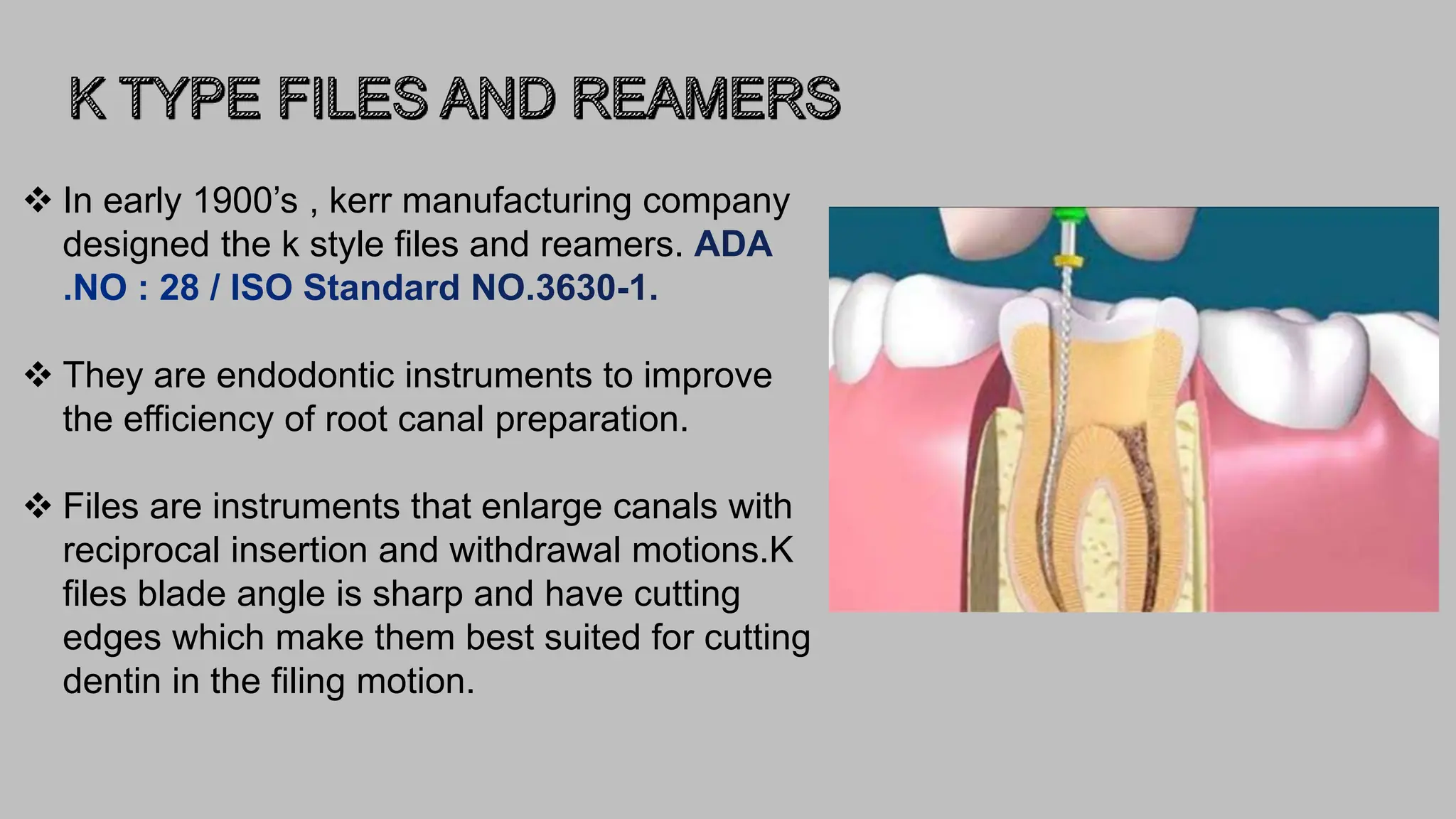 Root canal treatment - instruments jaiakshs | PPTX