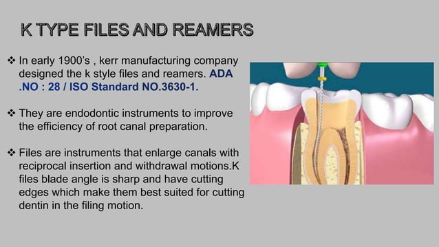 Root canal treatment - instruments jaiakshs | PPTX