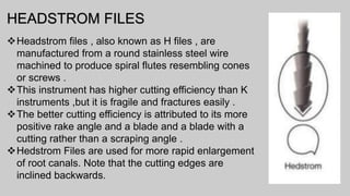 Root canal treatment - instruments jaiakshs | PPTX