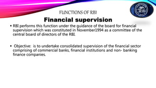 RESERVE BANK OF INDIA AND ITS FUNCTIONS BY P. SAI PRATHYUSHA | PPTX