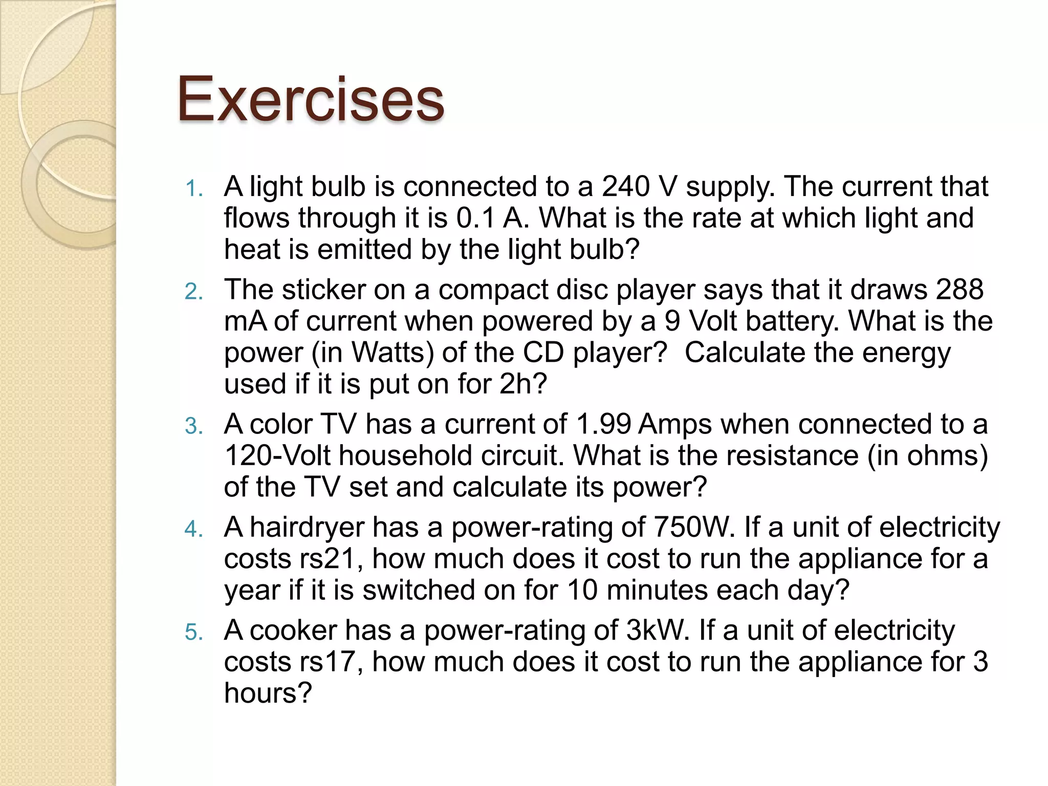 Pratical electricity | PPTX
