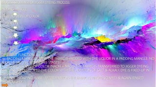 Pratically woven fabric dyeing process | PPTX