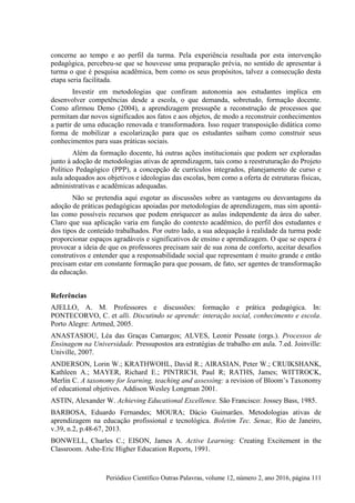 Pratica pedagogica baseada em metodologia ativa | PDF