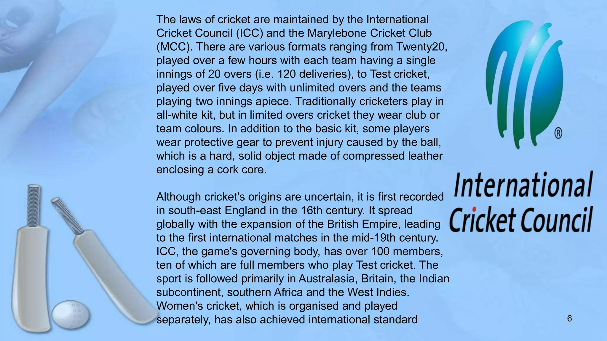 Introduction to the Game of Cricket | PDF