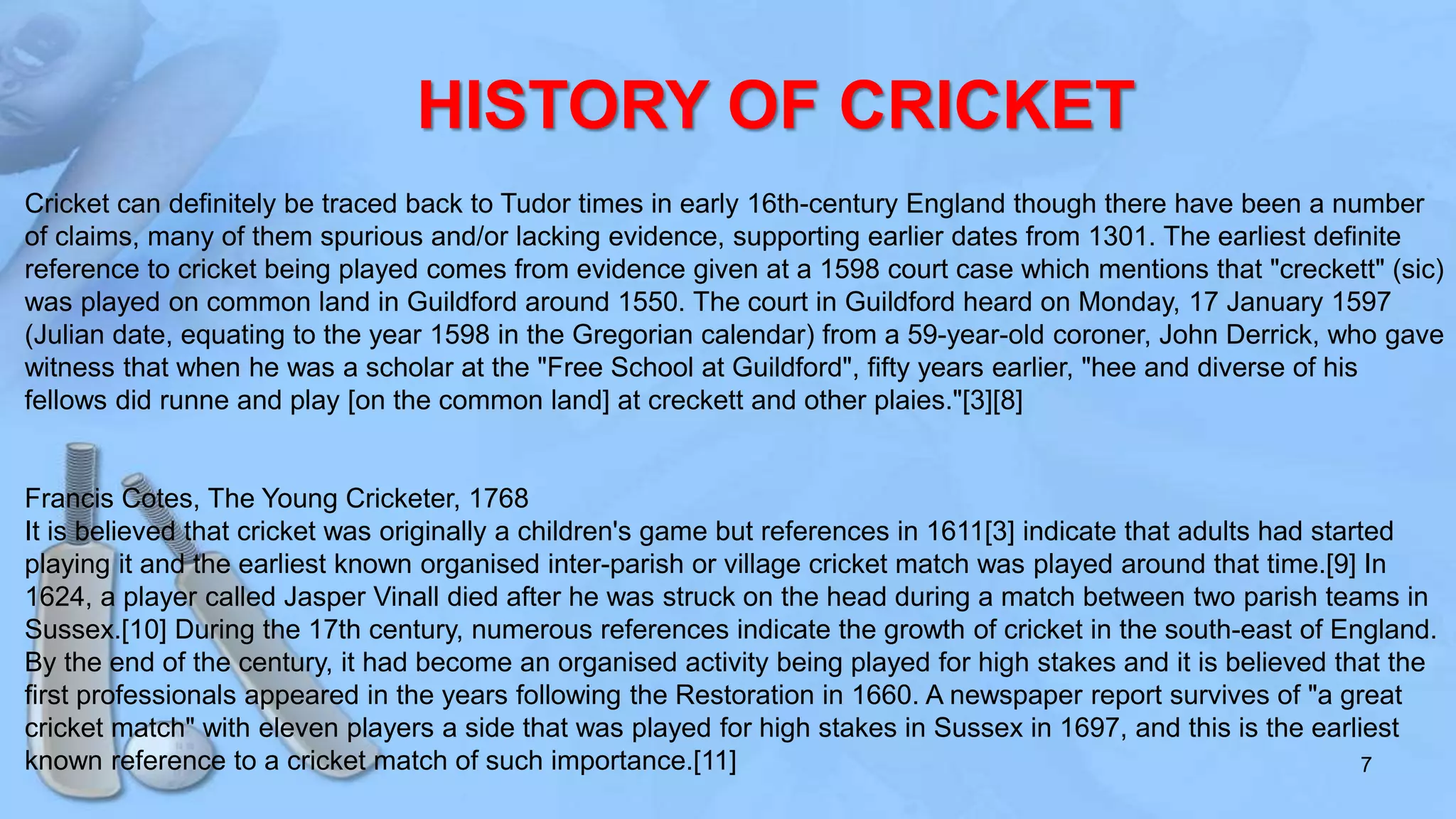 Introduction to the Game of Cricket | PDF