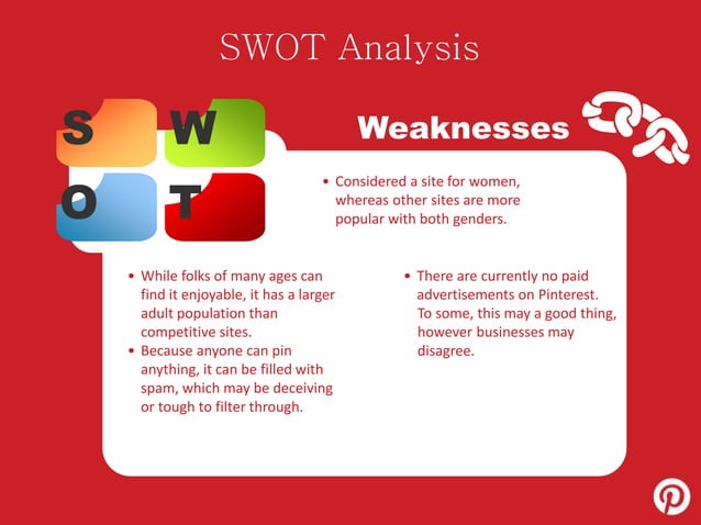 Pinterest SWOT Analysis | PPTX