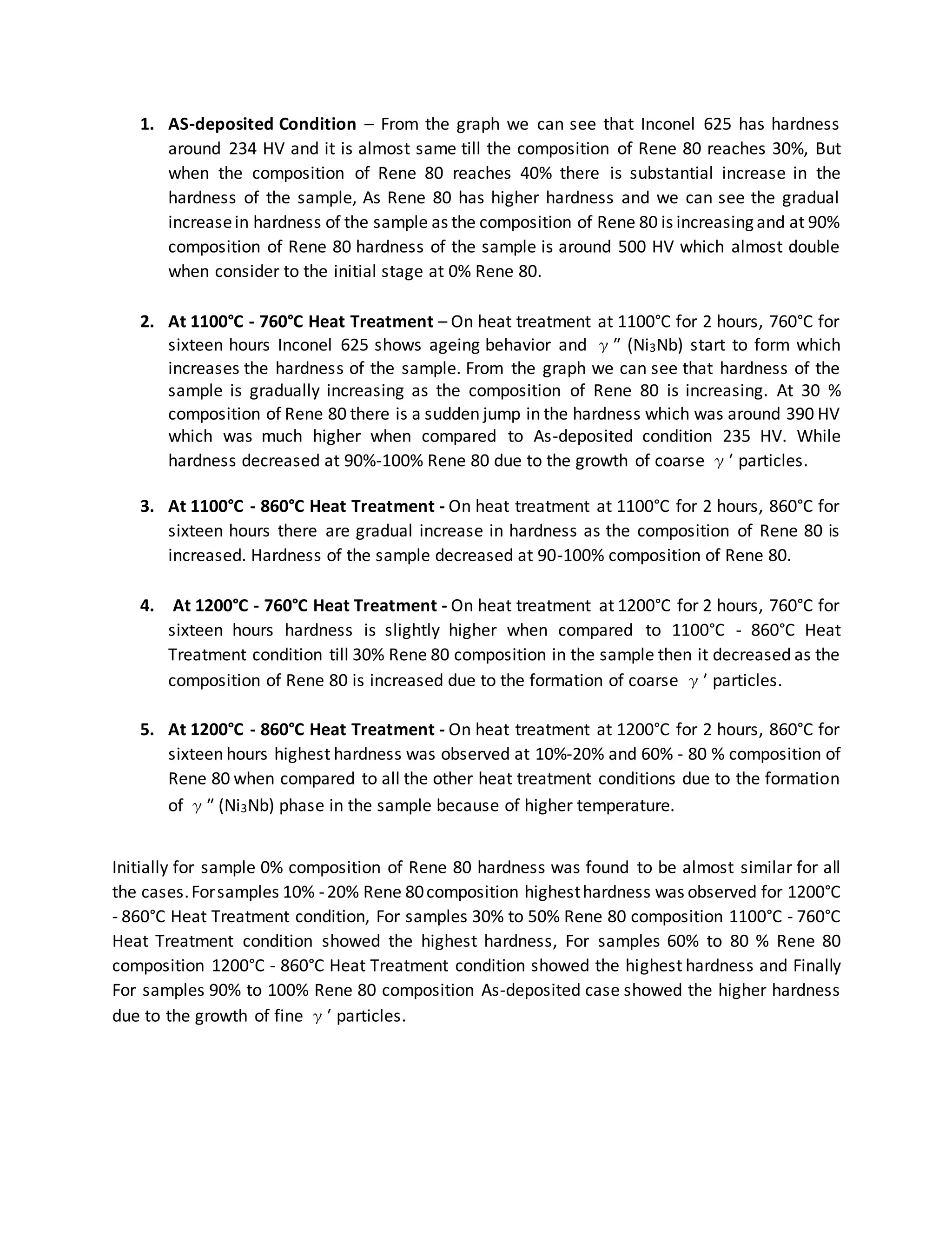 Laser Metal Deposition of Inconel 625 & Rene 80 | PDF