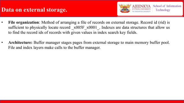 overview of storage and indexing BY-Pratik kadam | PPT