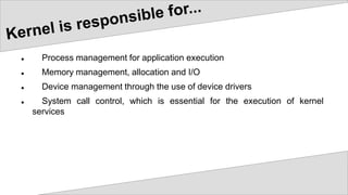 Kernel. Operating System | PPT