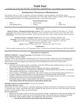 Pratik Patel resume | DOCX