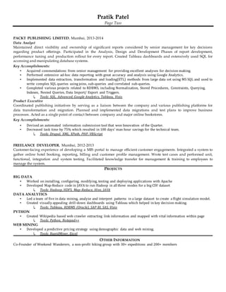 Pratik Patel resume | DOCX