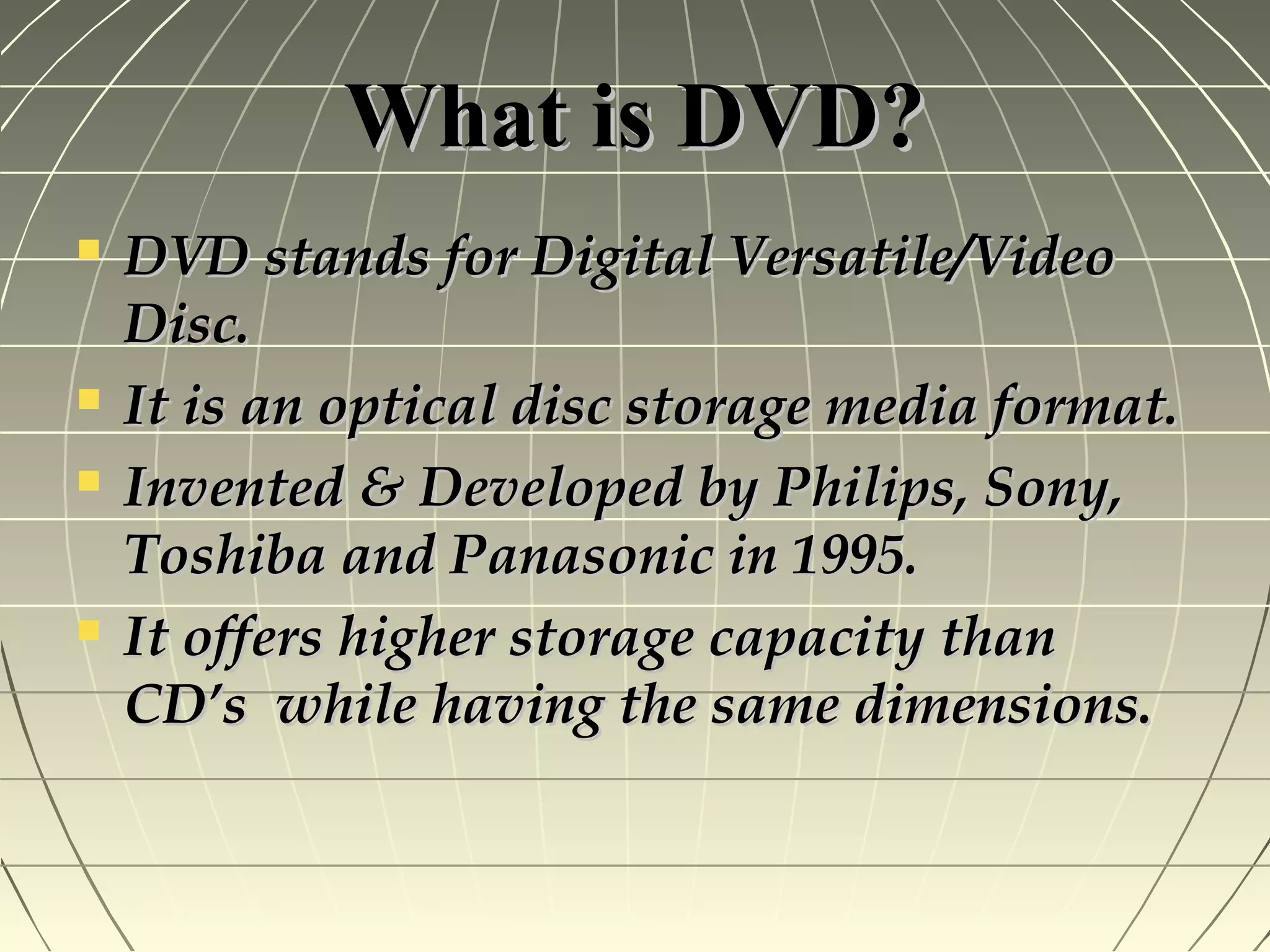 CD, DVD , BLU RAY DISC | PPT