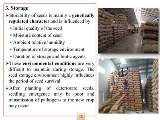 Minimize seed deterioration during it’s storage of orthodox or recalcitrant seed.pptx