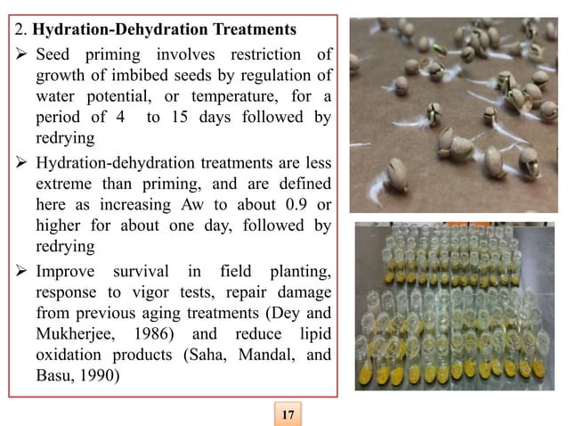 Minimize seed deterioration during it’s storage of orthodox or ...