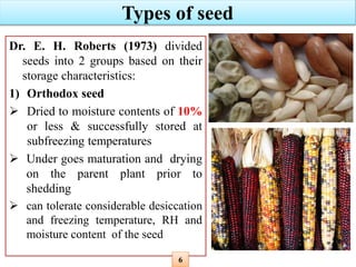 Minimize seed deterioration during it’s storage of orthodox or ...