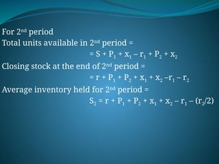 Mathematical model to Inventory Mnangement | PPT
