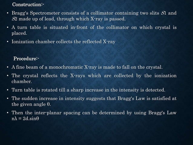 x-ray crystallography,bragg's law,different x-ray diffraction technique,laue photographic method ...