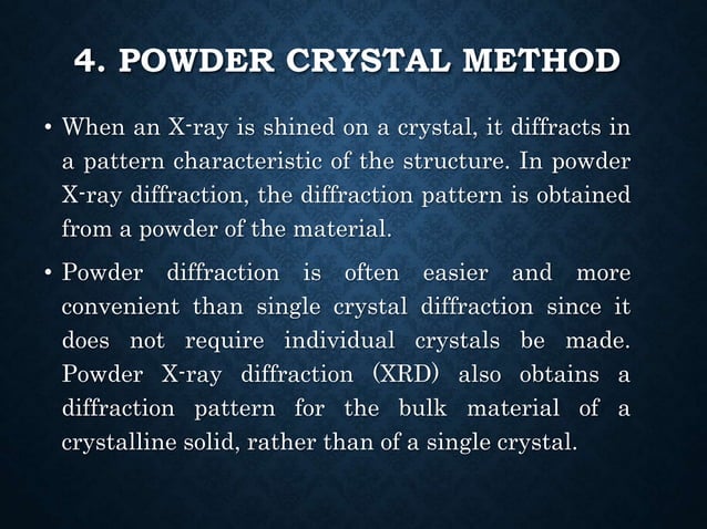x-ray crystallography,bragg's law,different x-ray diffraction technique,laue photographic method ...
