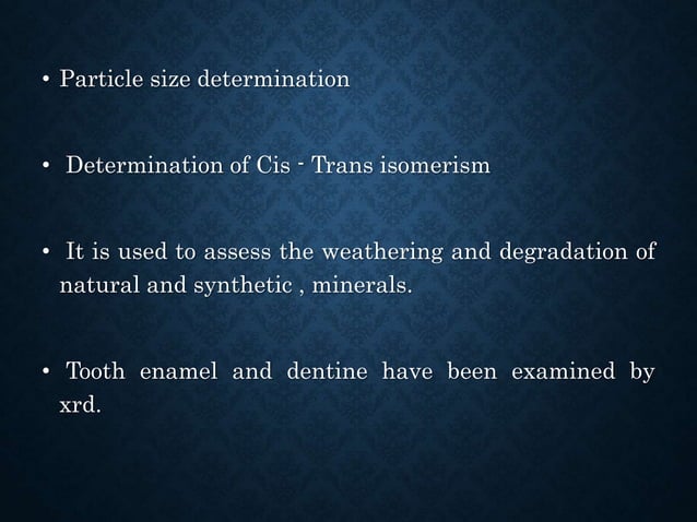 x-ray crystallography,bragg's law,different x-ray diffraction technique ...