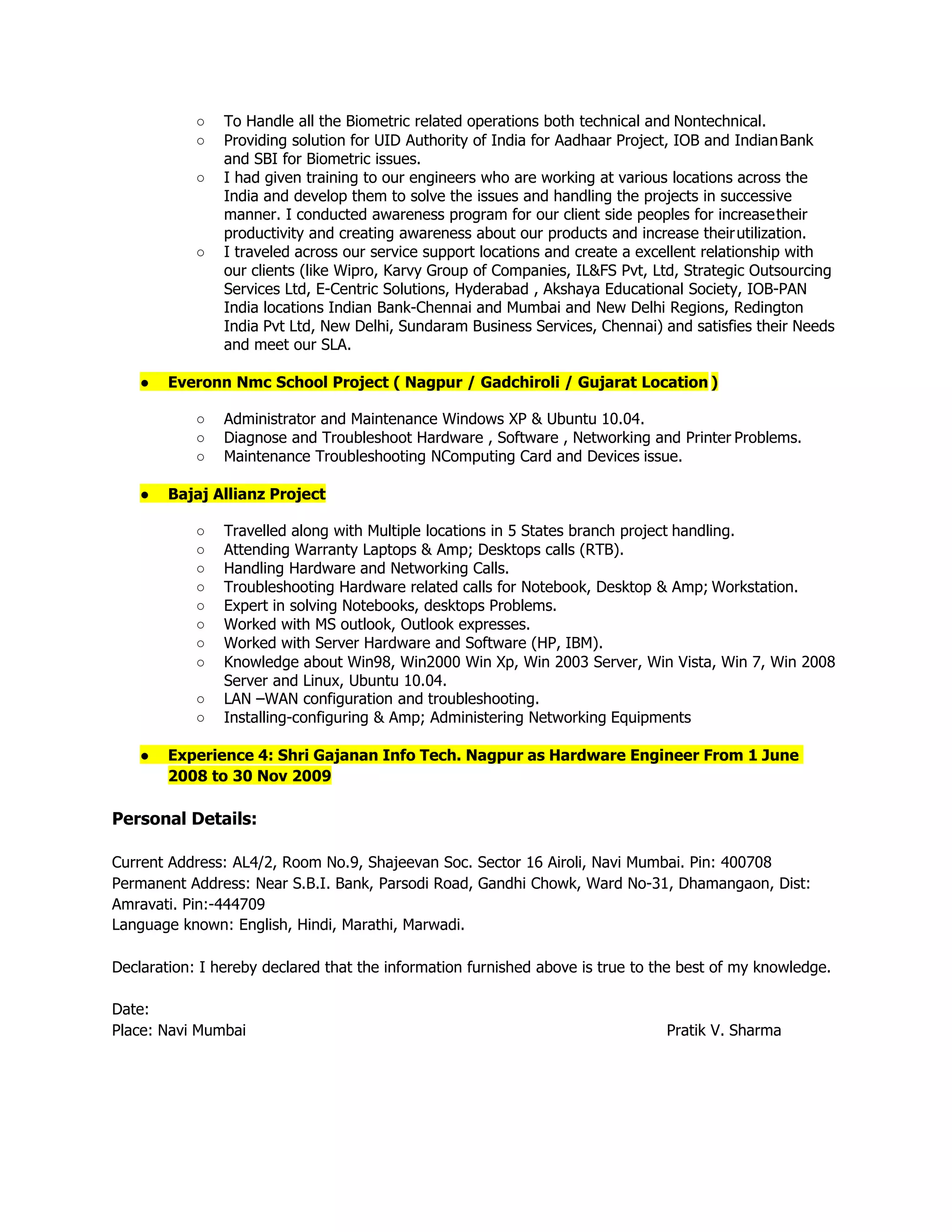Pratik v Resume converted | PDF