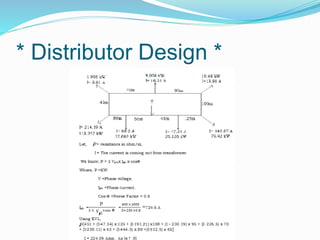 Planning & Designing of Distribution System | PPTX