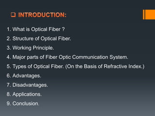 Fiber optic communication By Pratimesh pathak | PPT