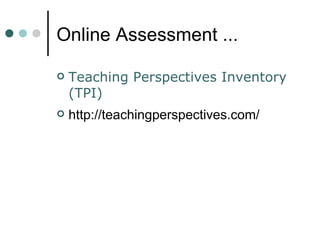Pratt 5 Teaching Perspectives | PPT