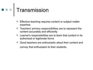 Pratt 5 Teaching Perspectives | PPT