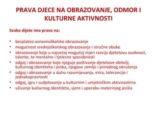 Prava djece | PPT
