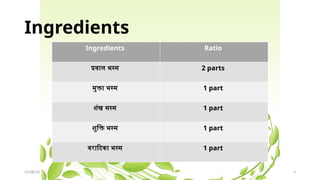 Pravala panchamrita rasa.pptx as per NCISM | PPTX