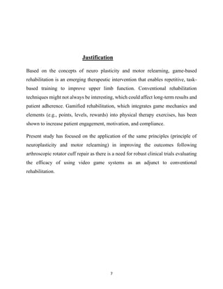 Thesis @ rotator cuff repair by pravalika | PDF