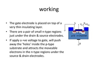Field effect transistors and MOSFET's | PPTX