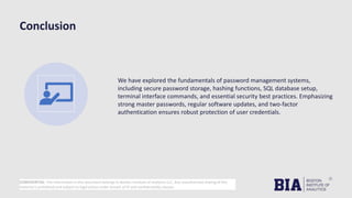 Password Management System: Enhancing Security and Efficiency | PPTX