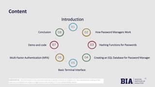 Password Management System: Enhancing Security and Efficiency | PPTX