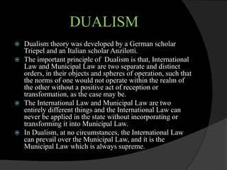 Relation b/w international law and Muncipal law | PPTX