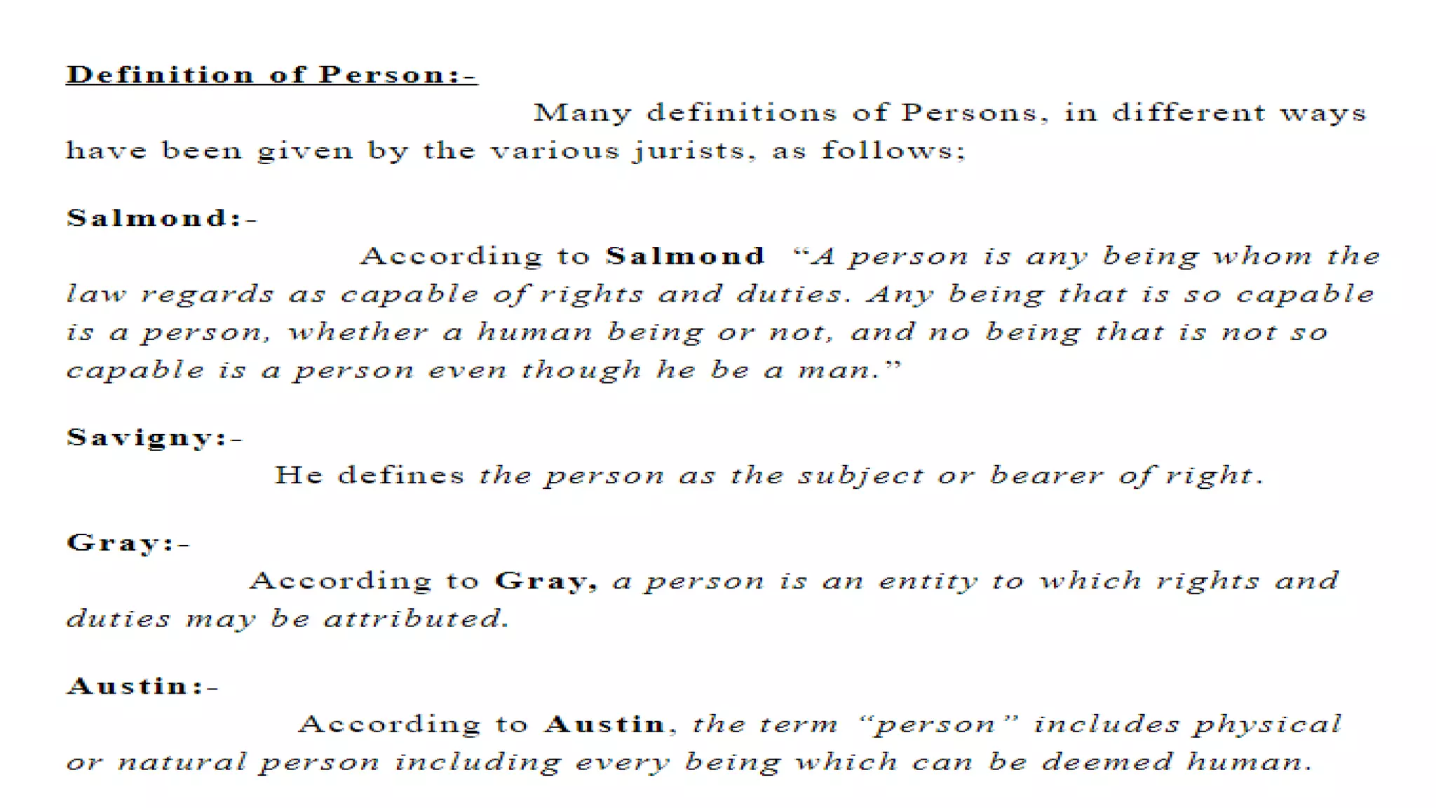 legal personality | PPTX