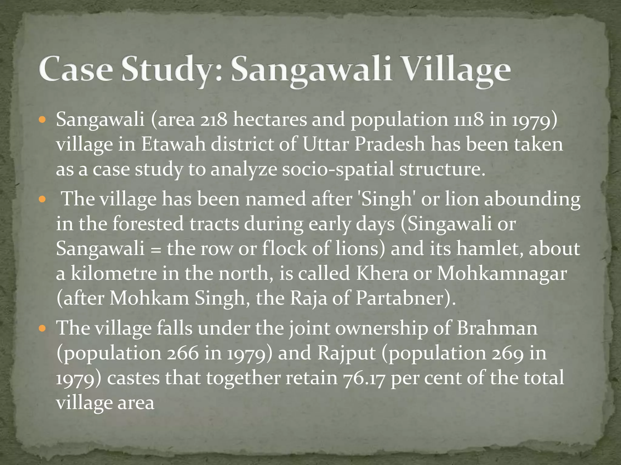 MORPHOLOGY OF RURAL SETTLEMENTS | PPTX